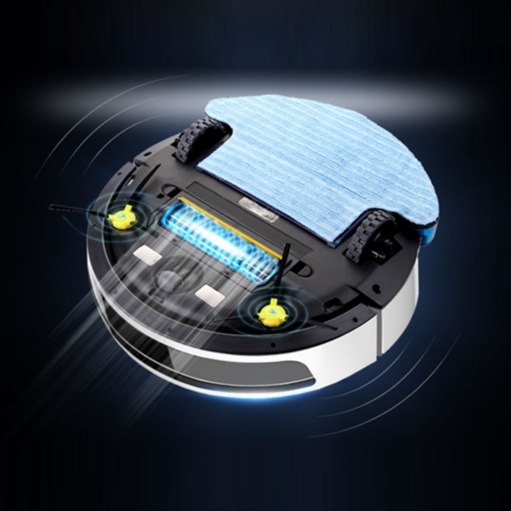 Blue Robot Vacuum Cleaner With Mobile App Control, Smart Memory ...